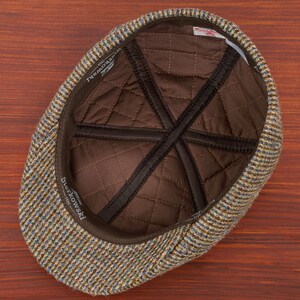 RUSTY Harris Tweed Duckbill Mens Flat Cap Wool Cabby Driving Bicycle ...