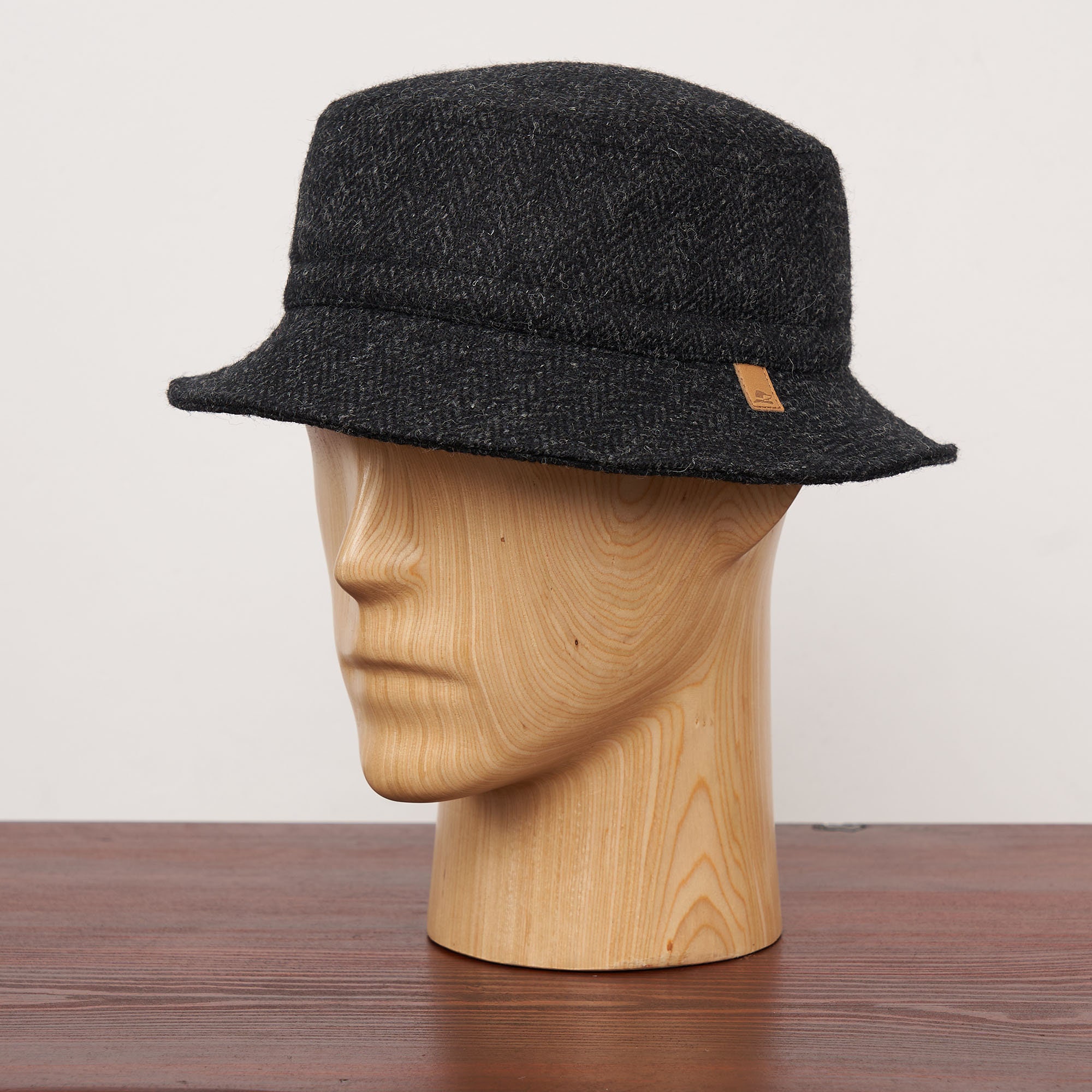 GLEN Harris Tweed Bucket Wool Hat Warm Quilted Lining Boonie Fisherman ...