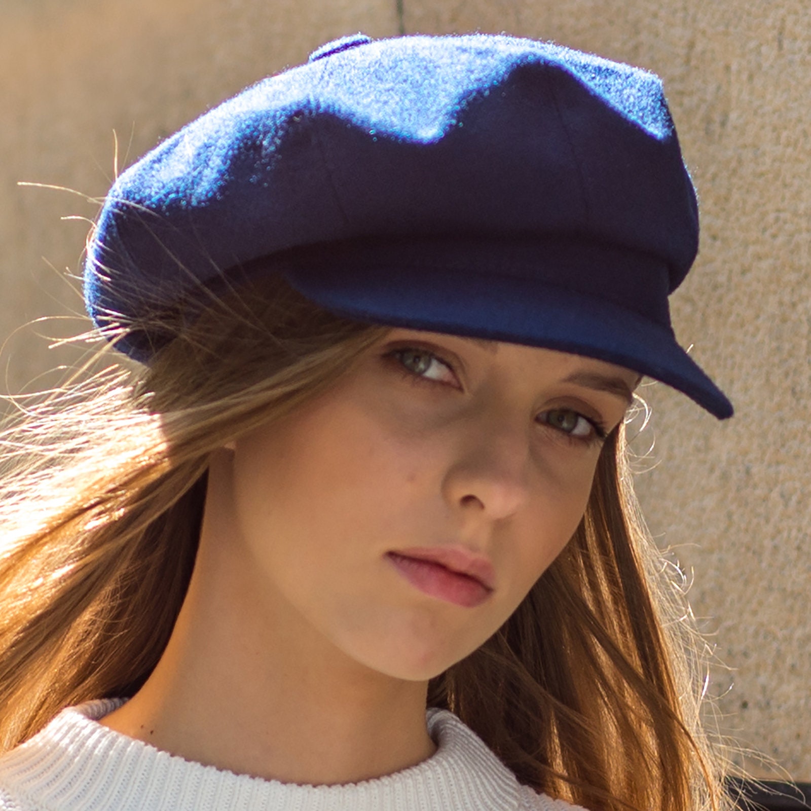 GAVROCHE Wool Cloth Balloon 8 Panels Cap French Artist | Etsy