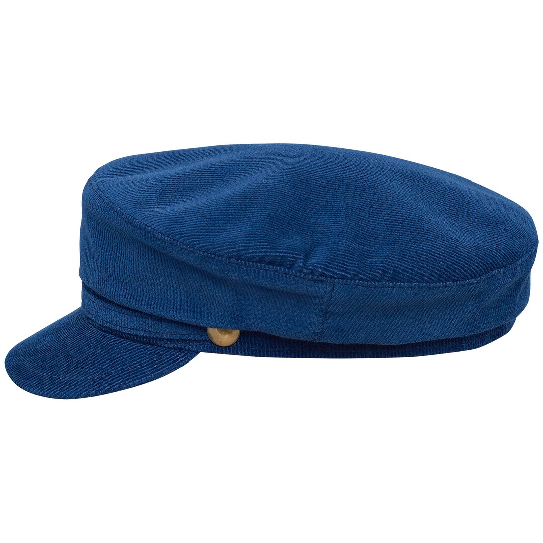 PIREUS Cotton Corduroy Greek Fisherman Breton Cap Sailor Captains ...