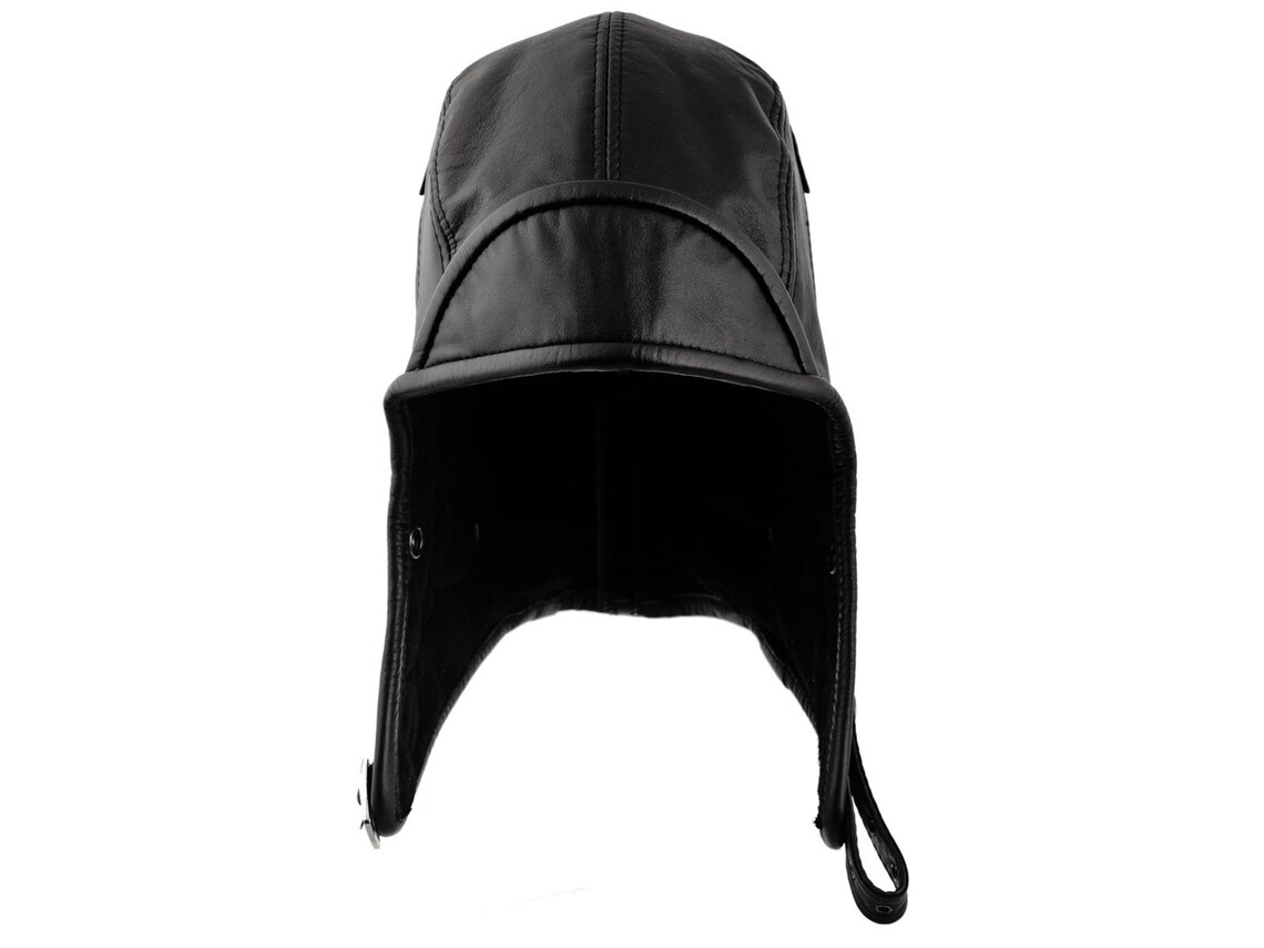 BIRDMAN Genuine Leather Aviator Cap Trapper Pilot Motorcycle - Etsy