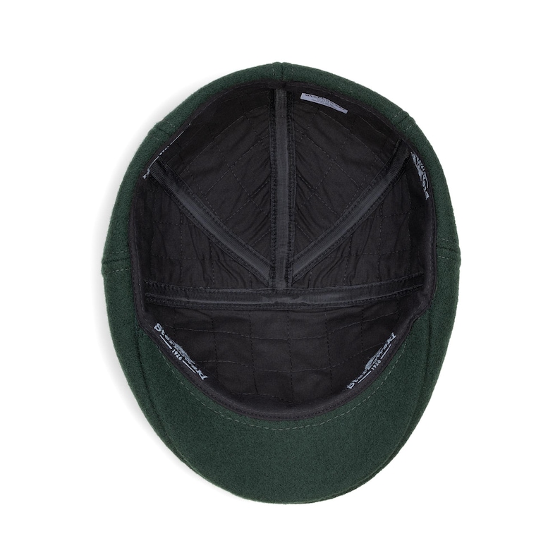 IVY FIVE Wool Quilted Padded Lining English Men Flat Cap Sixpence ...
