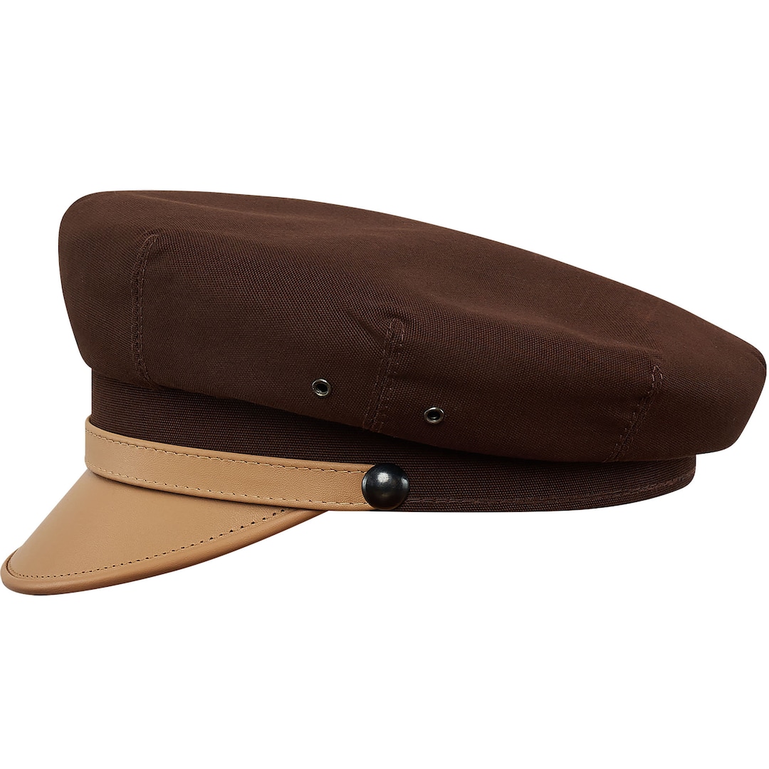 ELVIS Cotton Rockabilly Biker Cap Retro Motorcycle Natural Leather ...