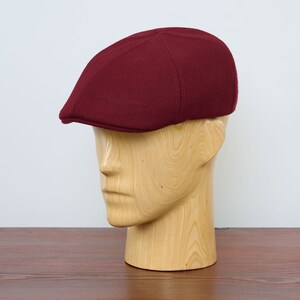 RUSTY Wool Duckbill Mens Flat Cap Cabbie Cabby Driving Bicycle Dai ...