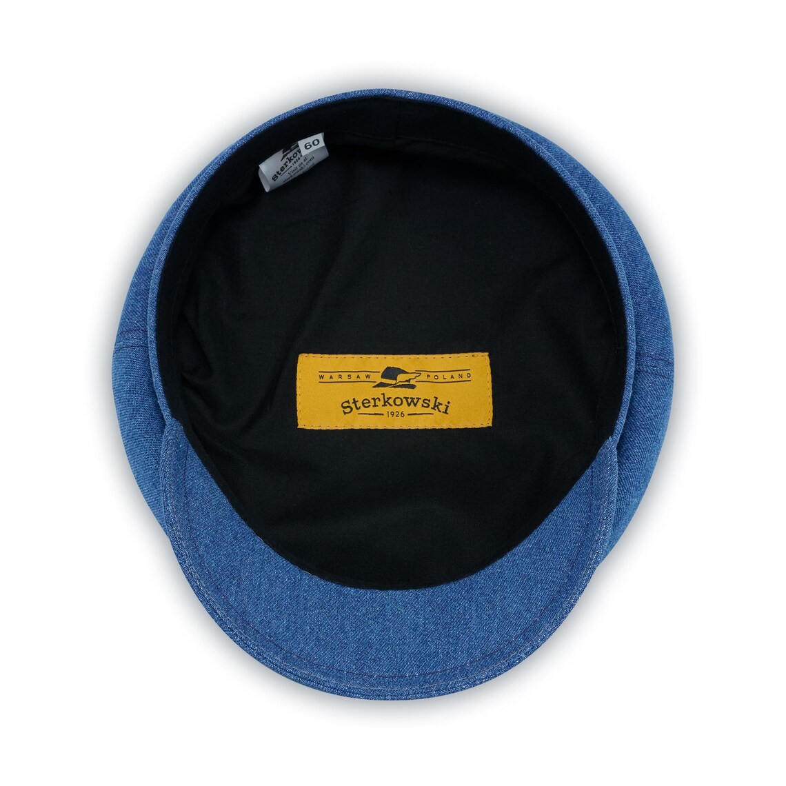 TRAWLER Denim Breton Fisherman Cap Sailor Captains Nautical Skipper ...