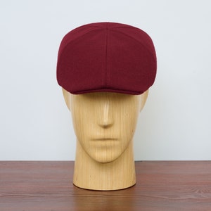 RUSTY Wool Duckbill Mens Flat Cap Cabbie Cabby Driving Bicycle Dai ...