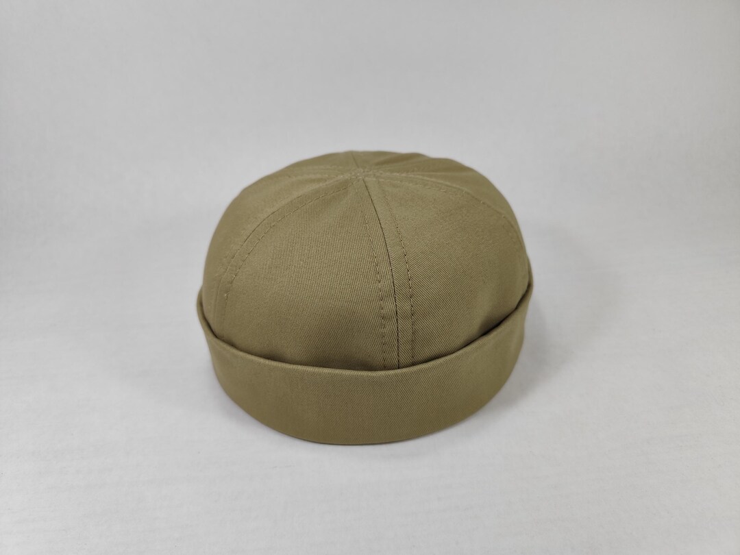 SALE DOCKER 59cm Cotton Docker Cap Beige Dock Worker Cap Softened ...