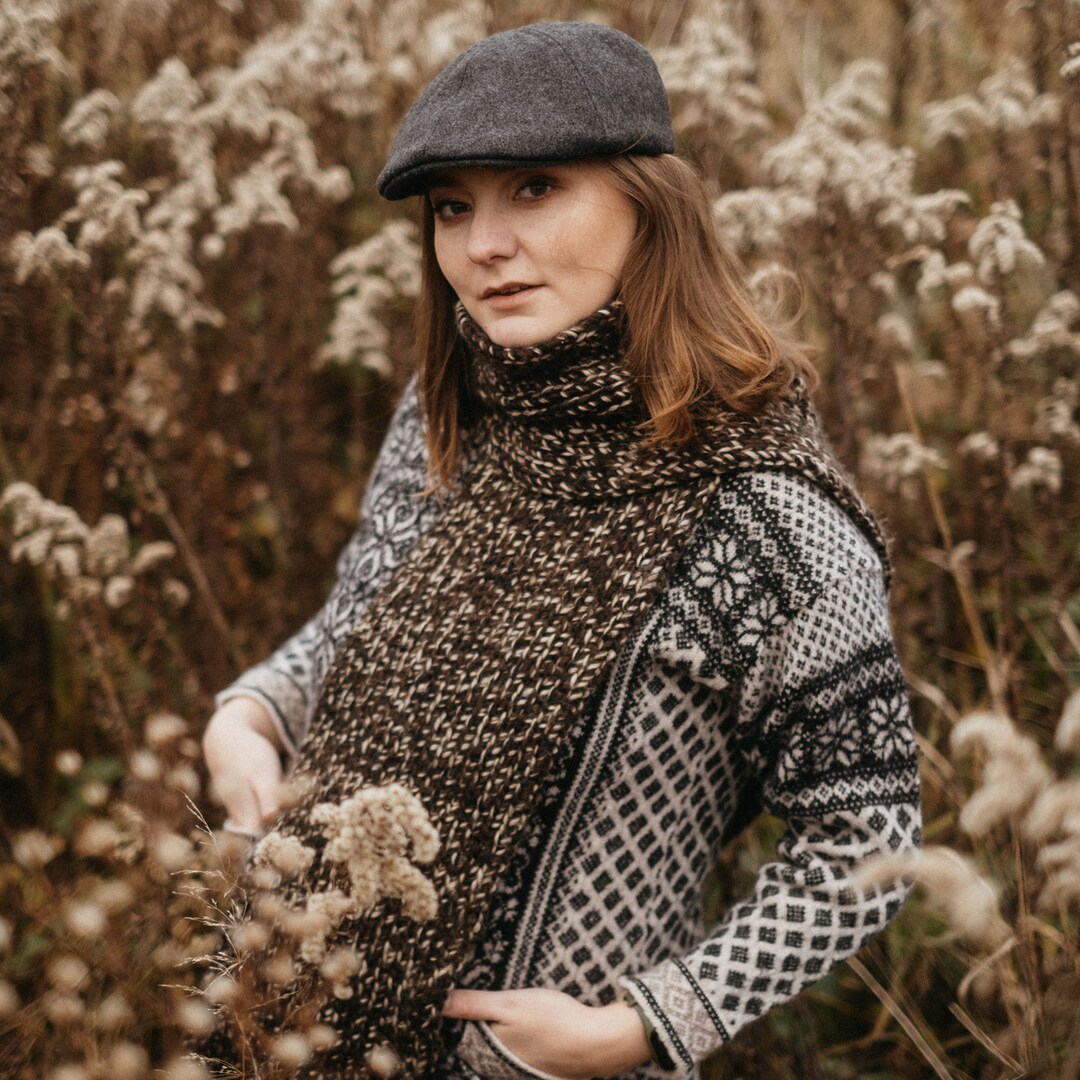 RUSTY Wool Duckbill Mens Flat Cap Cabbie Cabby Driving Bicycle Dai ...