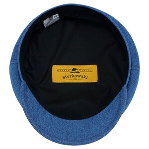 TRAWLER Denim Breton Fisherman Cap Sailor Captains Nautical Skipper ...