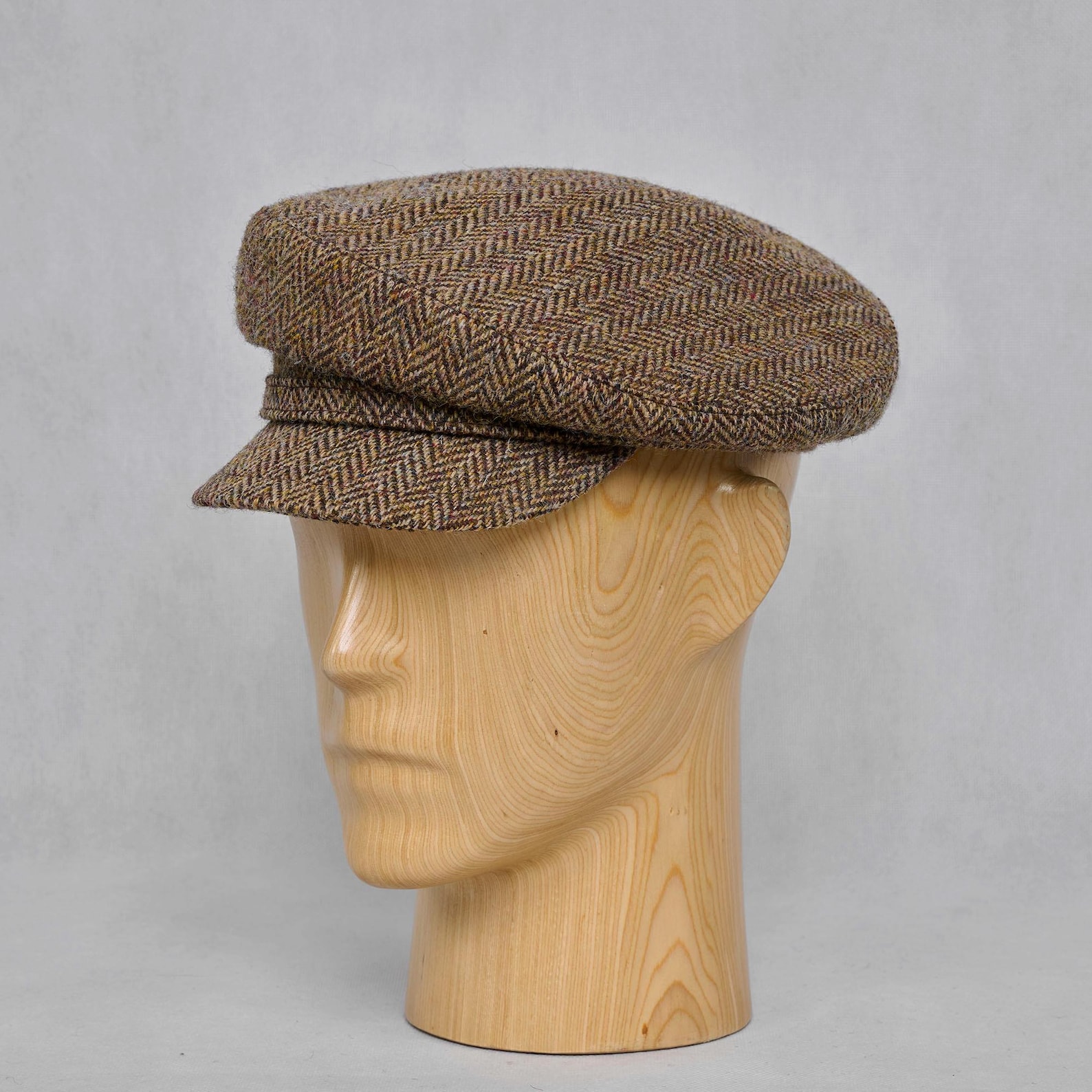 PIREUS Harris Tweed Pure Wool Greek Fisherman Breton Cap Sailor ...