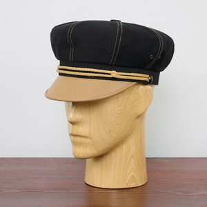 HARLEY Cotton Leather Visor Motorcycle Cap Rockabilly Punk Style Biker ...