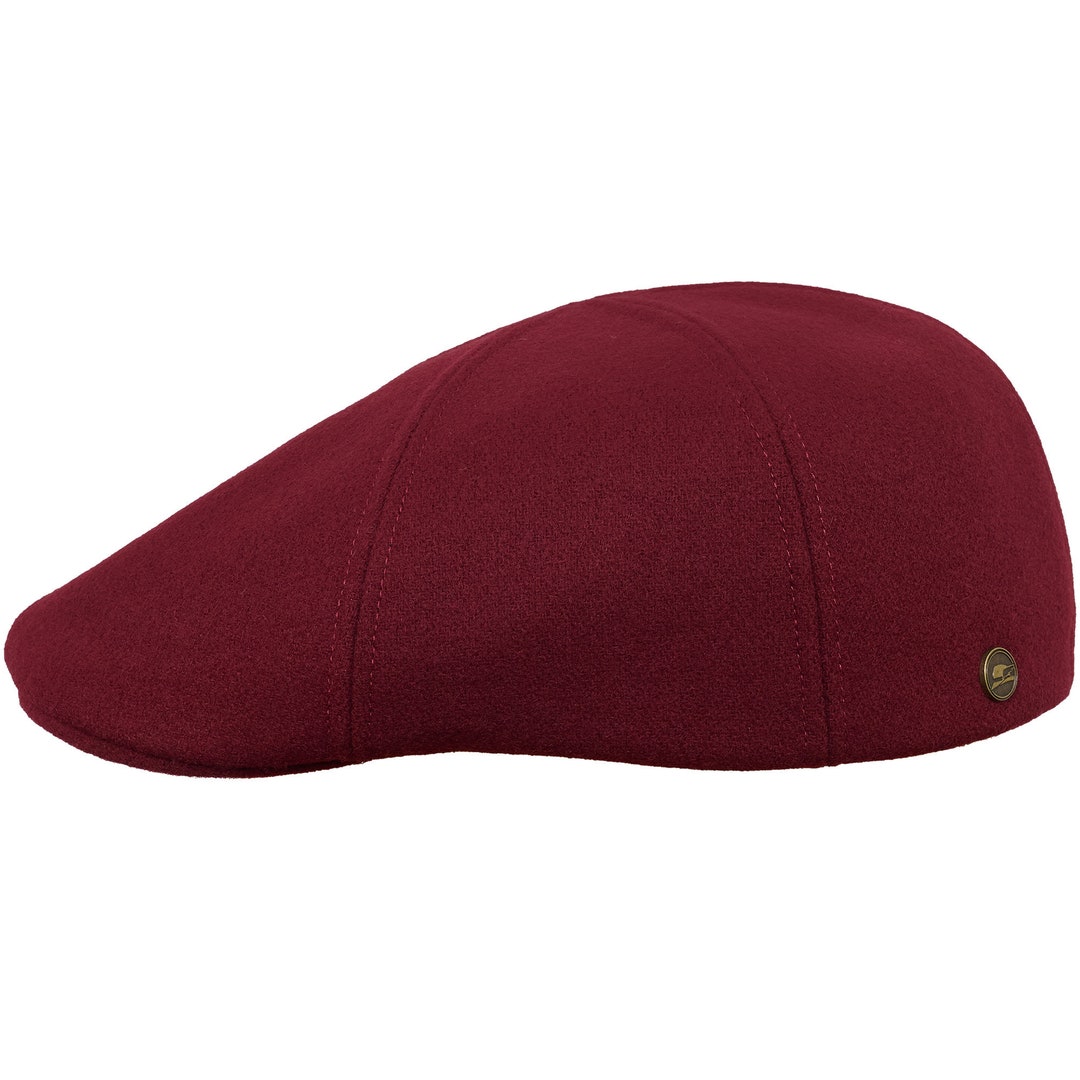 RUSTY Wool Duckbill Mens Flat Cap Cabbie Cabby Driving Bicycle Dai ...