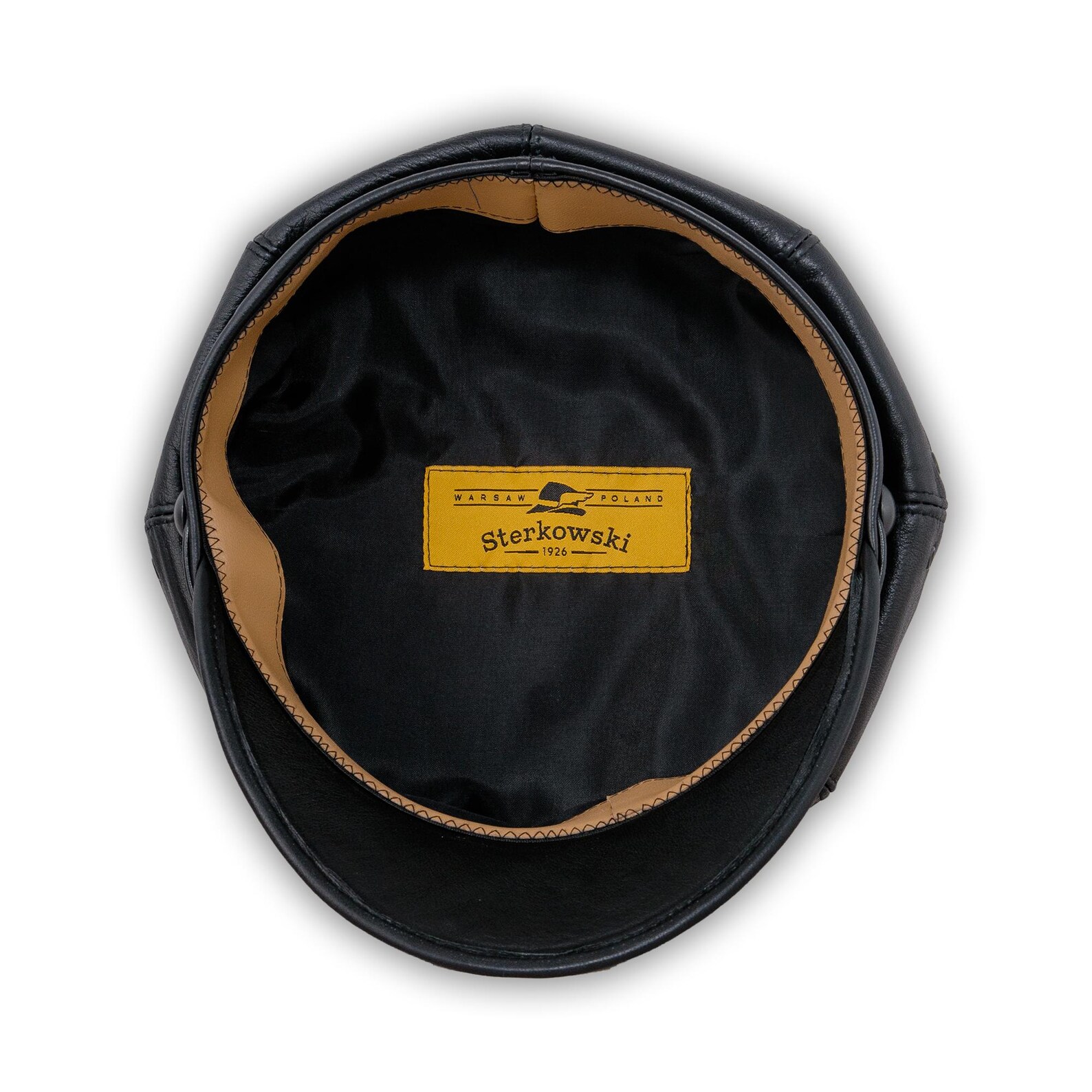 HARLEY Natural Leather Peaked Motorcycle Cap Rockabilly Punk Style ...