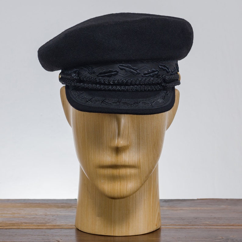 SKIPPER Wool Traditional Marine Breton Cap Merchant Fleet - Etsy Canada