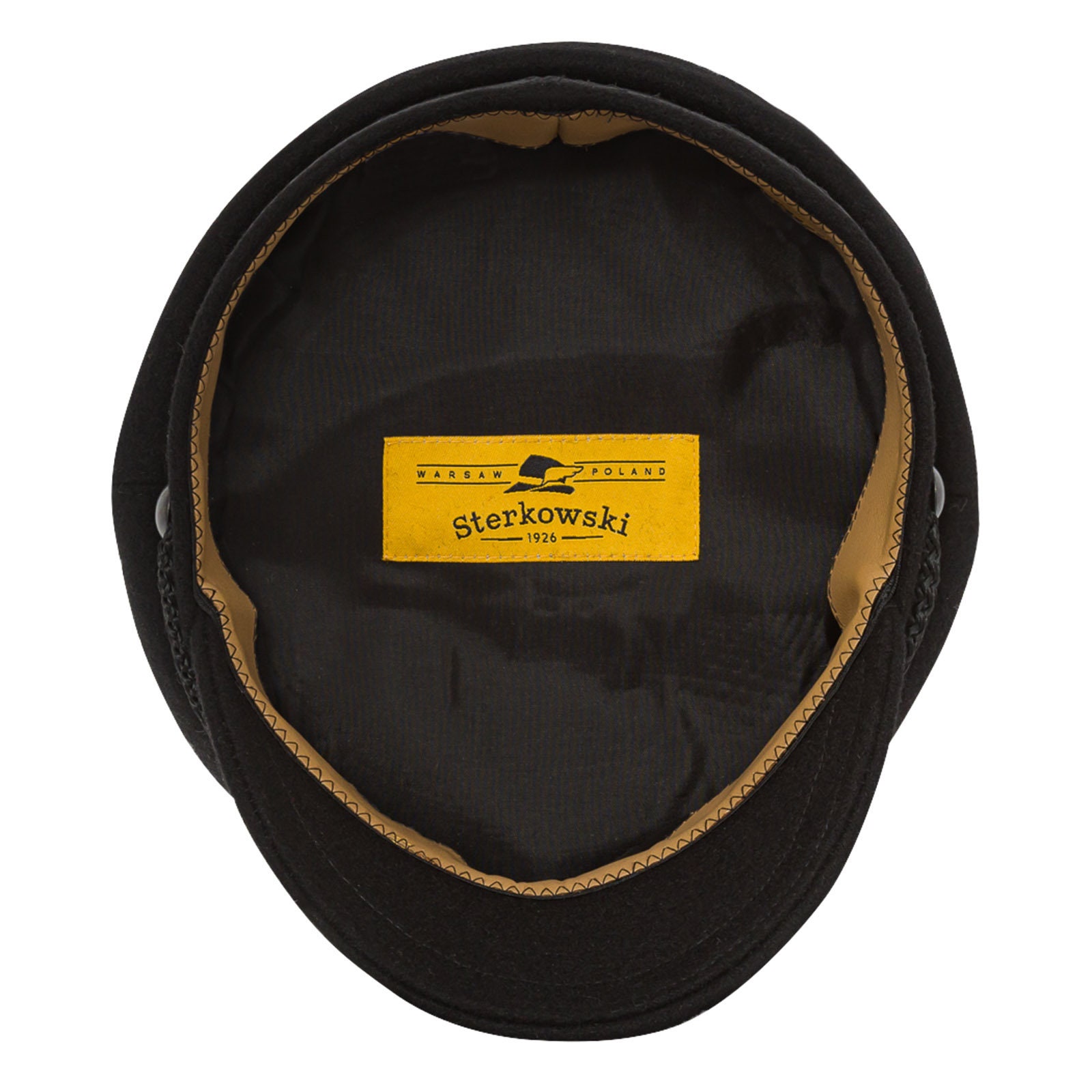 CHANDLER Wool Fiddler Cap With Embroidered Tape Twine Seaman | Etsy