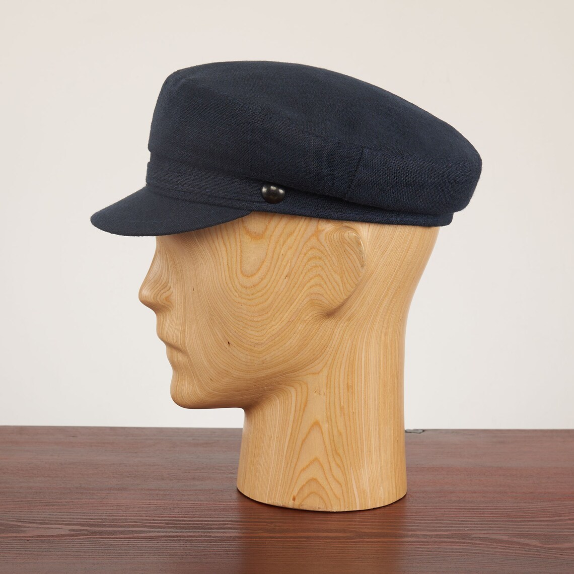 PIREUS Linen Greek Fisherman Breton Summer Cap Sailor Captains - Etsy