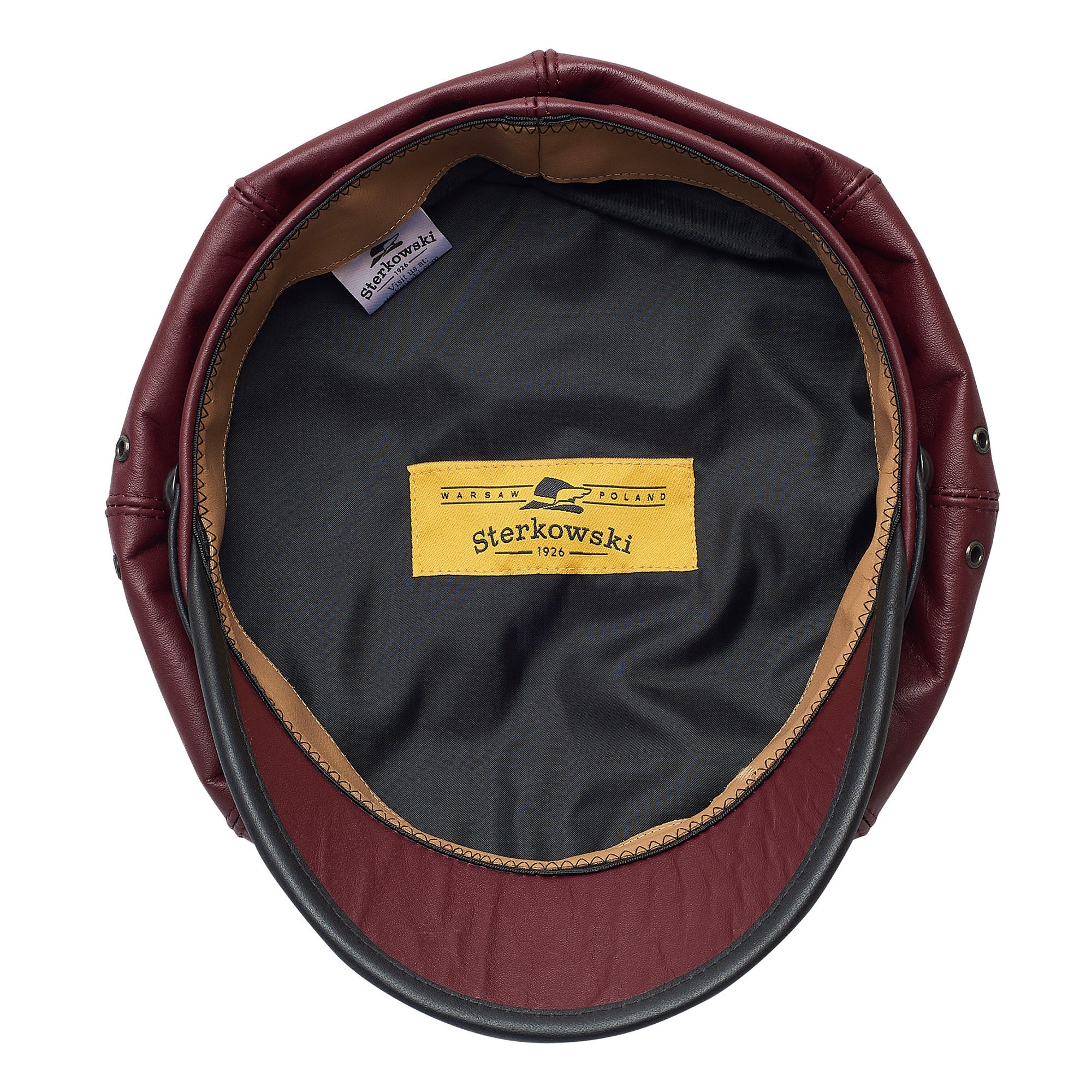 SALE - HARLEY Natural Leather Peaked Motorcycle Cap Rockabilly Punk ...
