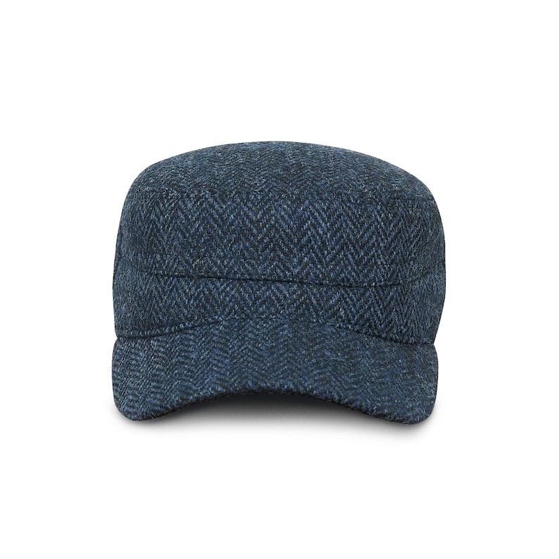 PATROL Harris Tweed Wool Patrol Cap Jockey Hat Military Hunting ...