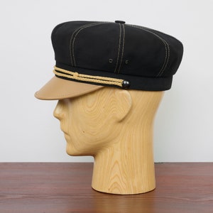 HARLEY Cotton Leather Visor Motorcycle Cap Rockabilly Punk Style Biker ...