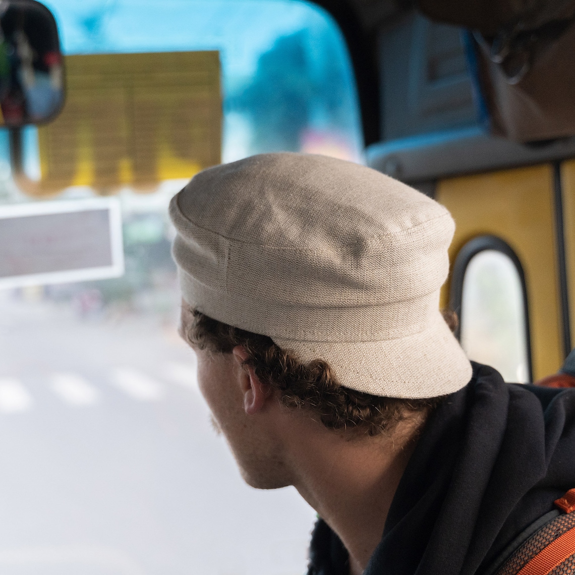 FIDDLER Linen Greek Fisherman Peaked Cap Jewish Tevia Airy - Etsy