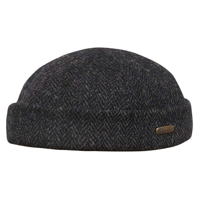 DOCKER Harris Tweed Beanie Cap Pure Genuine Scottish Wool Leon - Etsy