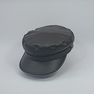 SALE!-TRAWLER 54cm Genuine Leather Breton Greek Fisherman Cap Sailor ...