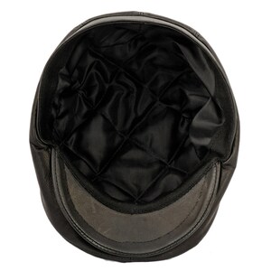 ED Leather Flat Ivy Cap Poor Boy Applejack Baker Boy Scally Crook ...