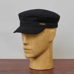 TRAWLER Cotton Breton Fisherman Cap Sailor Captains Nautical Skipper ...