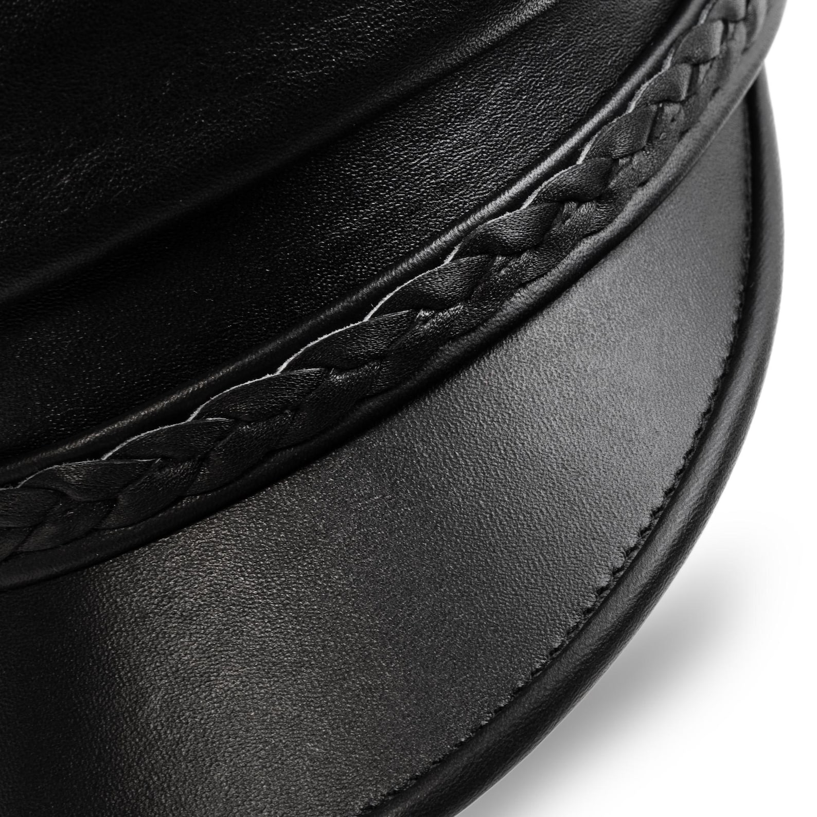 HANSA Genuine Natural Leather Peaked Cap Cabbie Chauffeur Hat Train ...