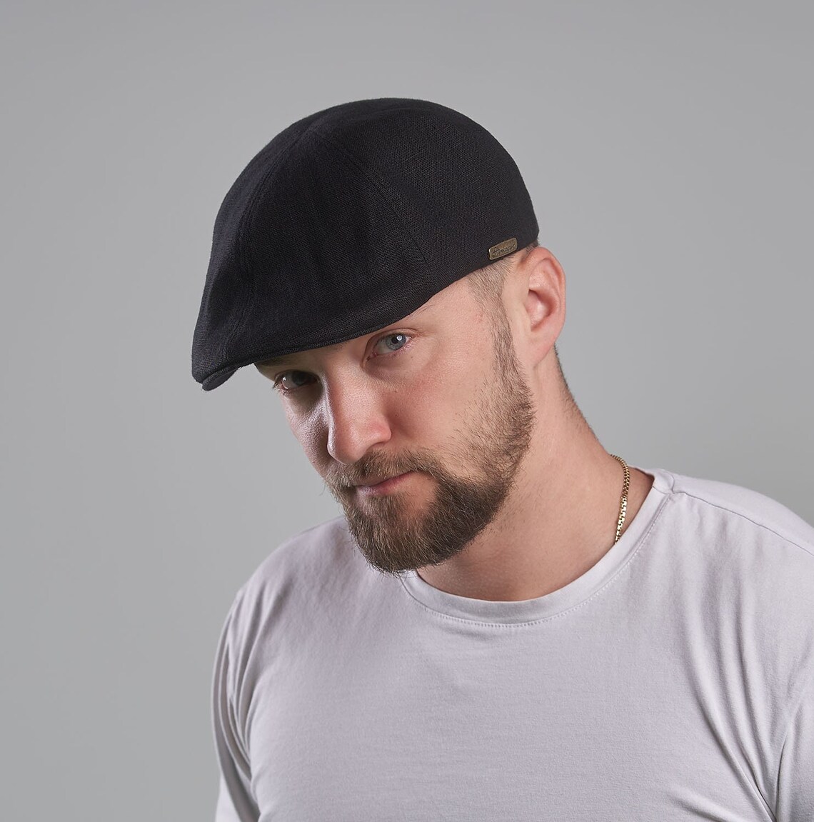 RUSTY Linen Duckbill Mens Summer Flat Cap Cabbie Ivy League - Etsy