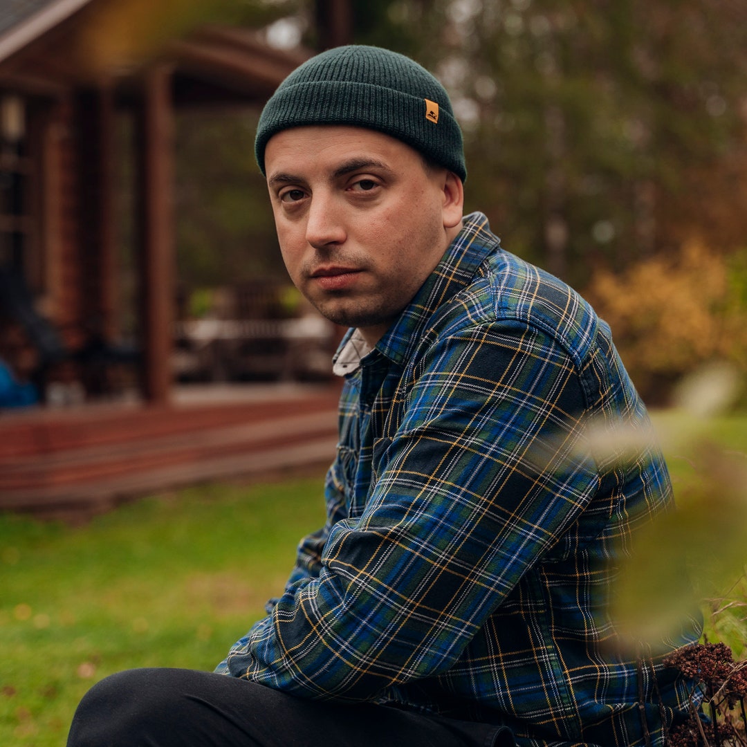 DUKE Cashmere Merino Wool Short Beanie Cut Above Ears Warm Knit Cap ...