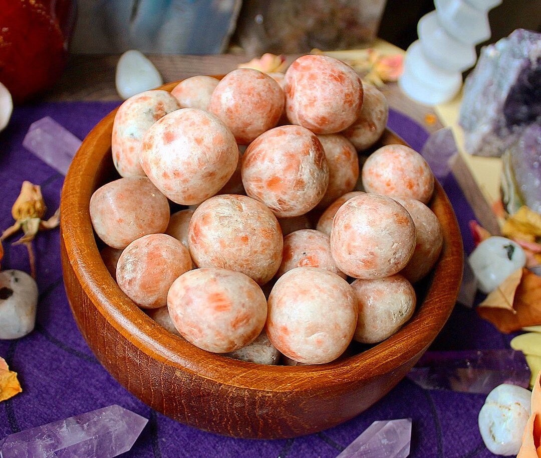 Tumbled Sunstone Crystal Specimen // Loose Sunstone // Polished ...