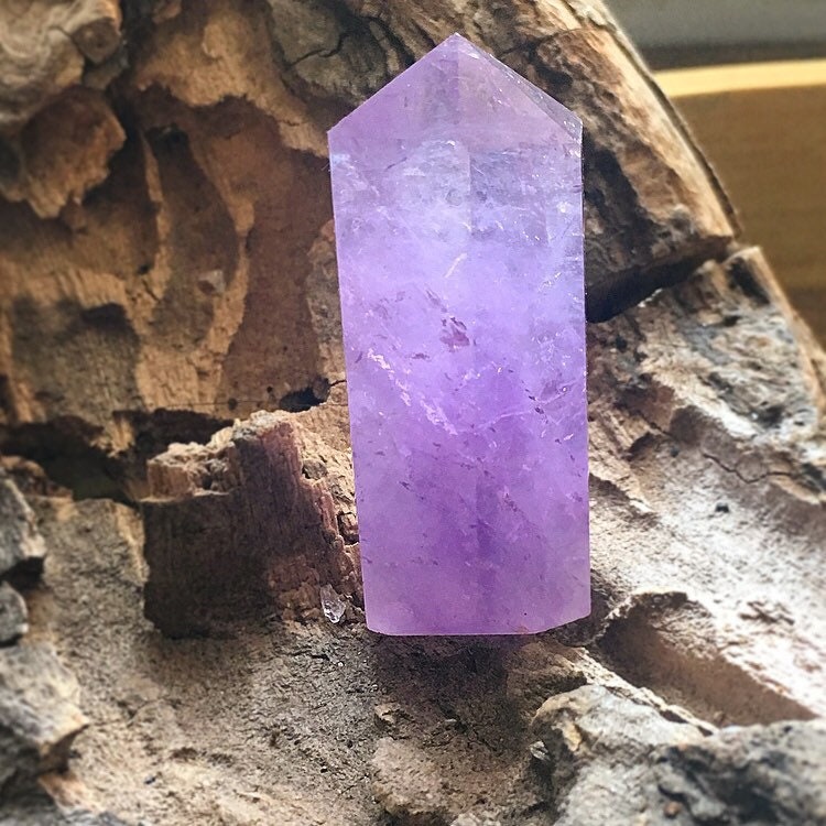 Polished Amethyst Tower // Lavender Amethyst Terminated Point | Etsy