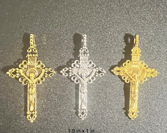 Vintage Rosary With Crucifix and Translucent Beads - Etsy