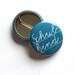 Button Schoolchild Pin Green Blue Pink Millimi - Etsy