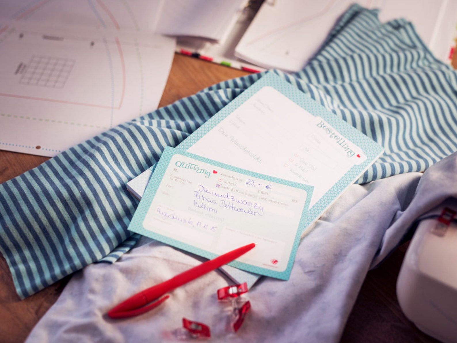 Order Block Invoice Block Sew 50 Sheets Millimi - Etsy