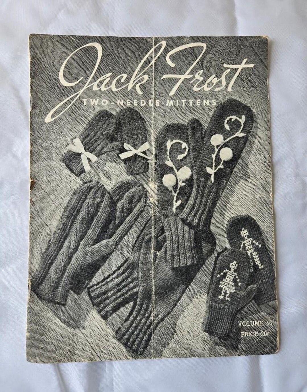 Vintage 1956 Jack Frost Two-needle Mittens Book Vol.56, Vintage ...