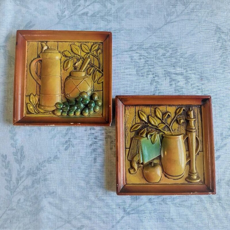 Chalkware Plaques - Etsy