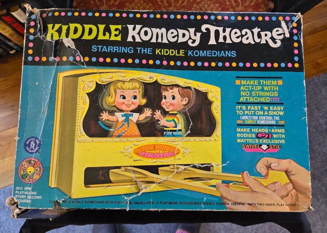 Vintage 1968 Mattel Kiddle Komedy Theatre With Original Box - Etsy