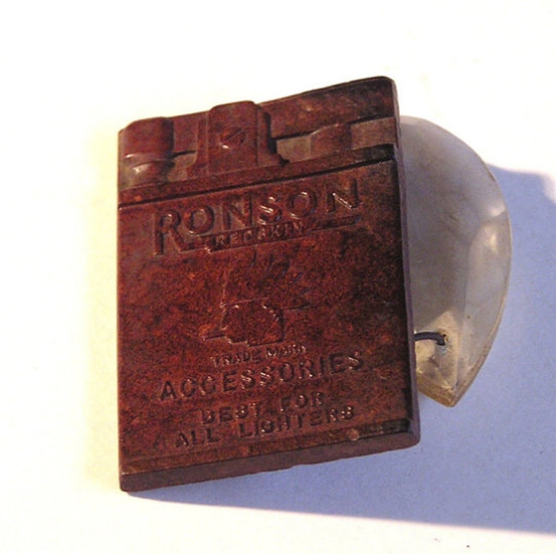 Vintage Ronson Lighter Accessories Plastic Advertising Insert - Vintage ...