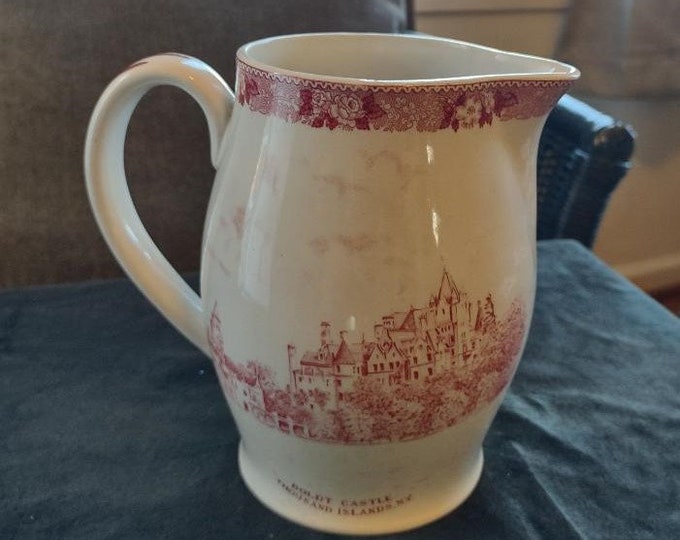 Vintage Old English Staffordshire Boldt Castle Pitcher - Vintage ...