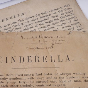 1870's Original Cinderella Chromolithograph Print #4 Aunt Louisa's ...