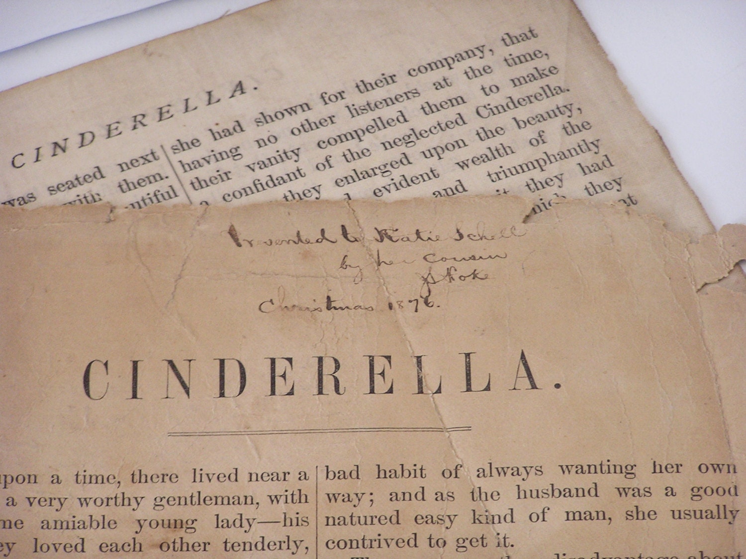 1870's Original Cinderella Chromolithograph Print #4 Aunt Louisa's ...