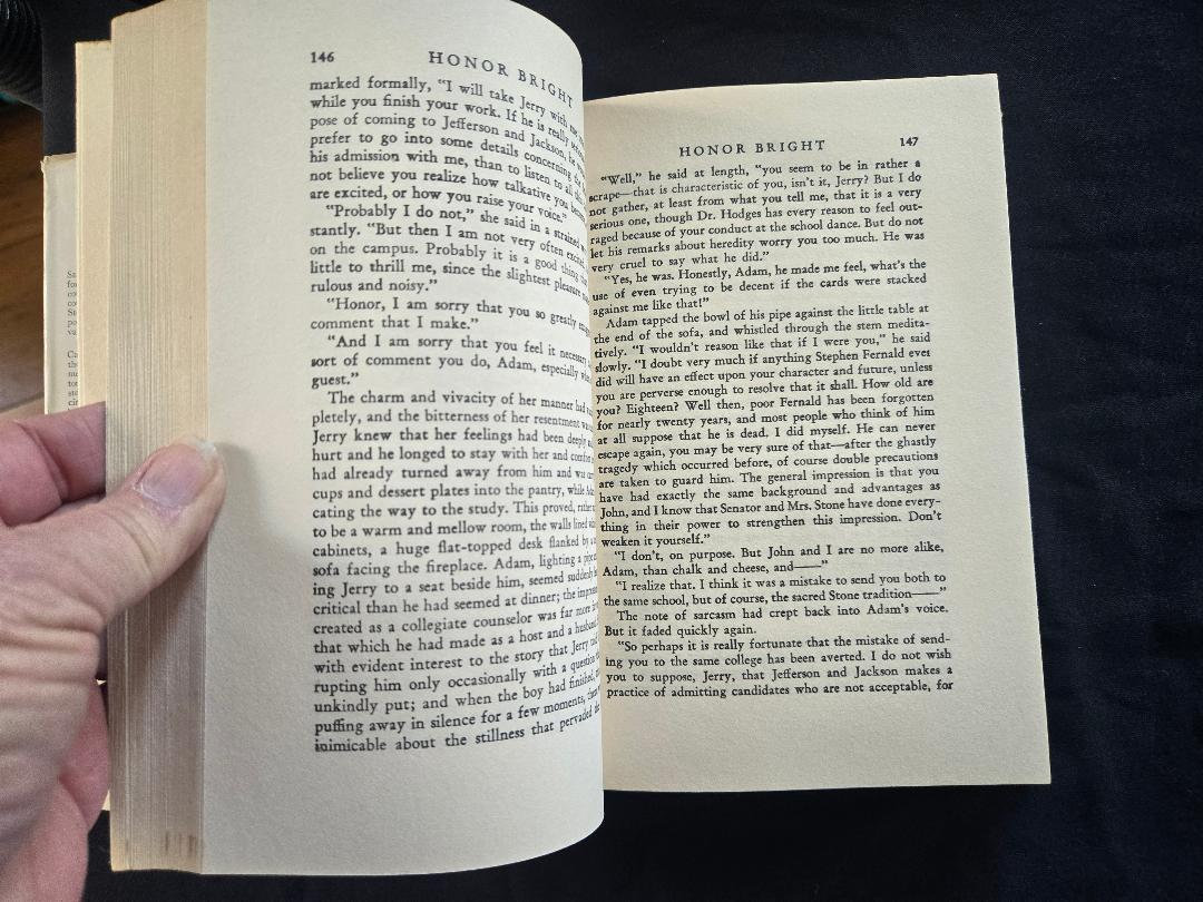 Vintage 1936 Honor Bright by Francis Parkinson Keyes First Edition With ...