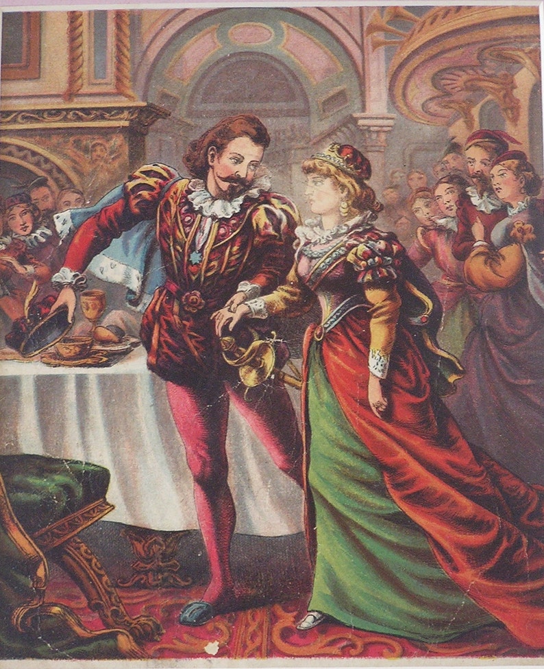 1870's Original Cinderella Chromolithograph Print #4 Aunt Louisa's ...