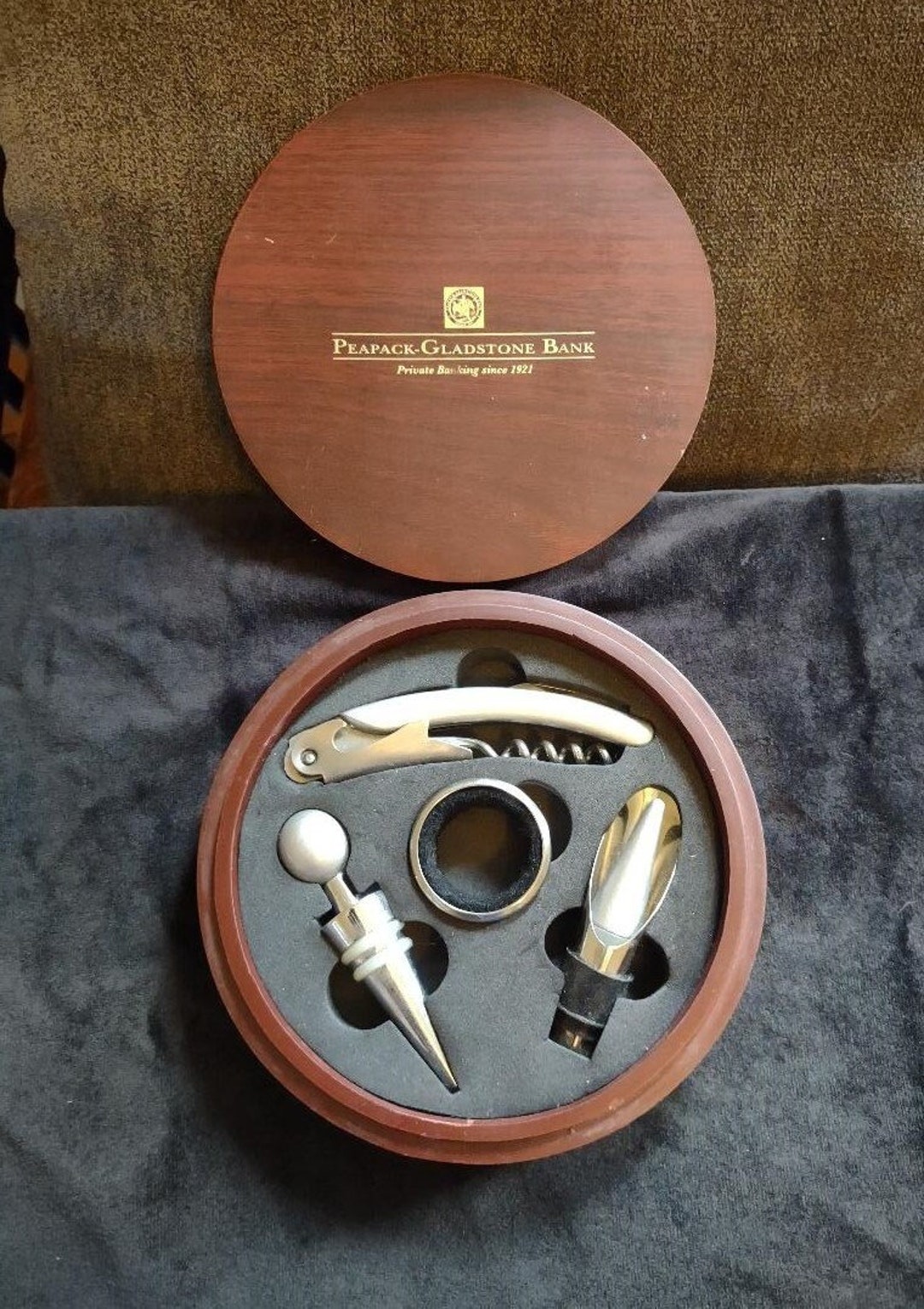 Vintage 5 Pc. Stainless Steel Barware Set, Peapack-gladstone Private ...