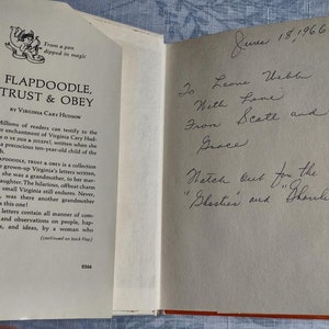 Flapdoodle, Trust & Obey by Virginia Cary Hudson, 1966 1st Edition ...