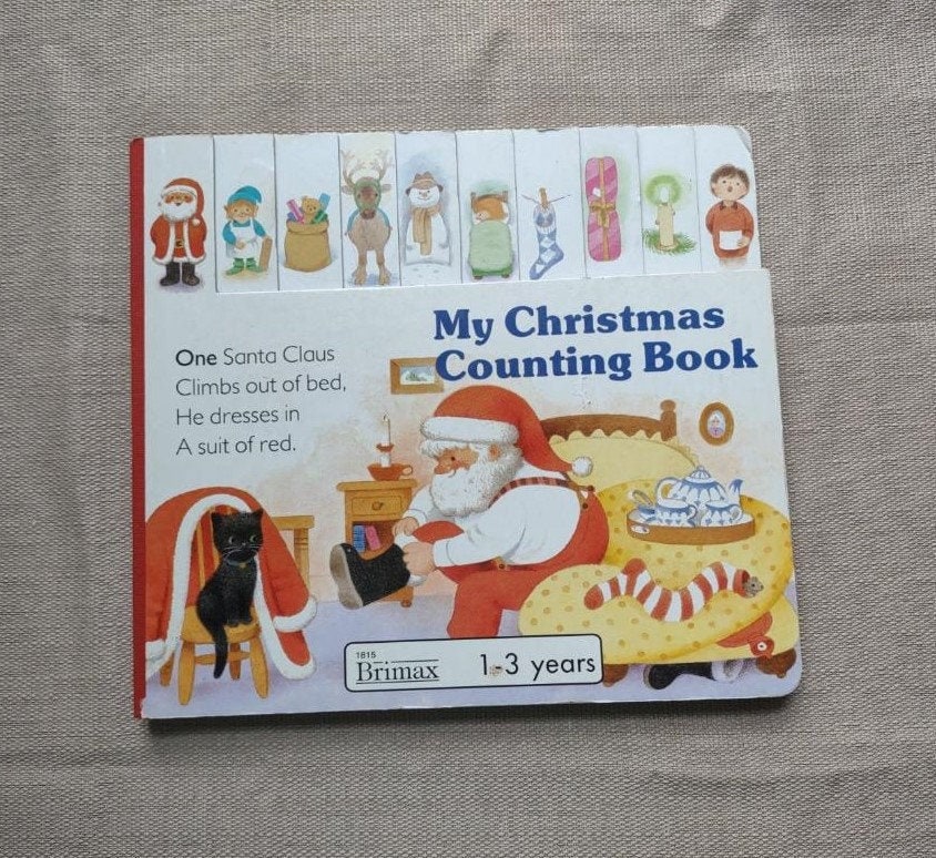 Vintage Brimax Board Book My Christmas Counting Book Toddler's Book ...