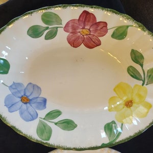 Blue Ridge Southern Potteries Oval Relish Bowl & Plate, Vintage 1920's ...