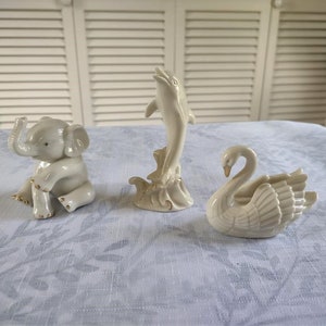 Set of 3 Lenox Miniature Gold Trimmed Porcelain Animals - Elephant ...